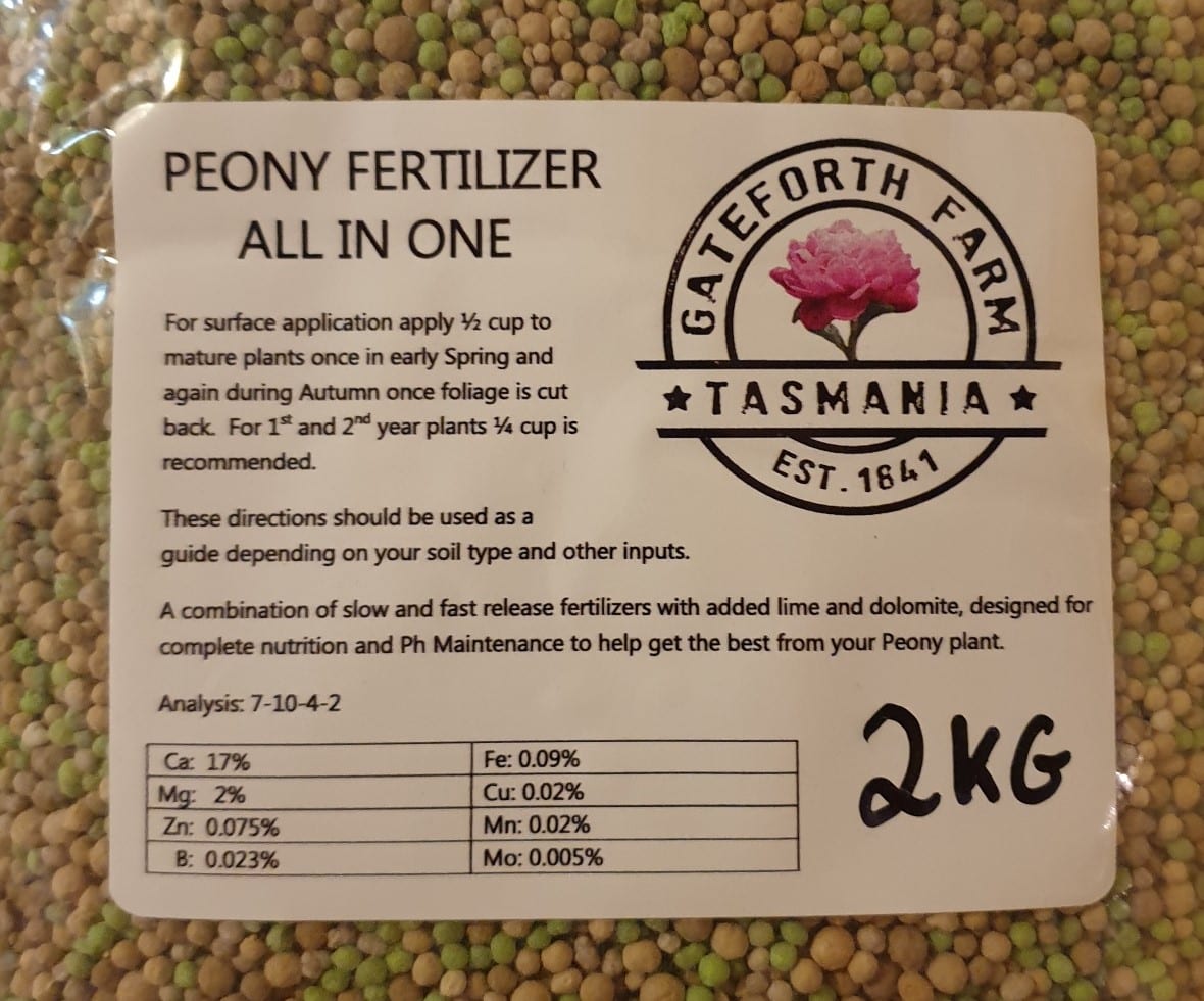Gateforth Peonies Tasmania – Peonies – Herbaceous – Itoh – Peony Fertiliser